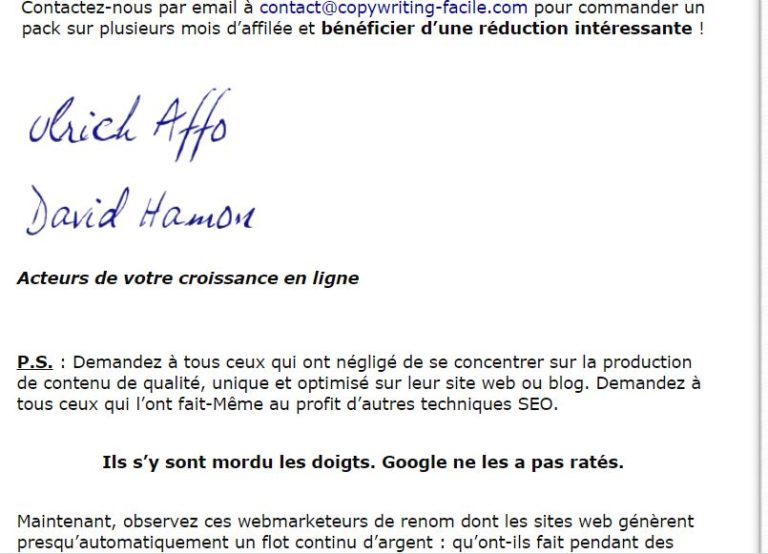 Copywriting : le pouvoir du post-scriptum